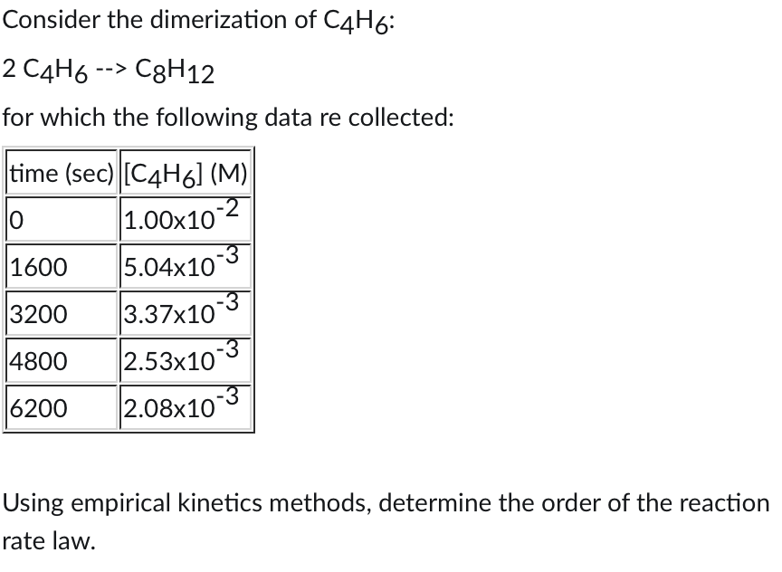 Solved 1. ﻿determine the order of the reaction rate law.2. | Chegg.com