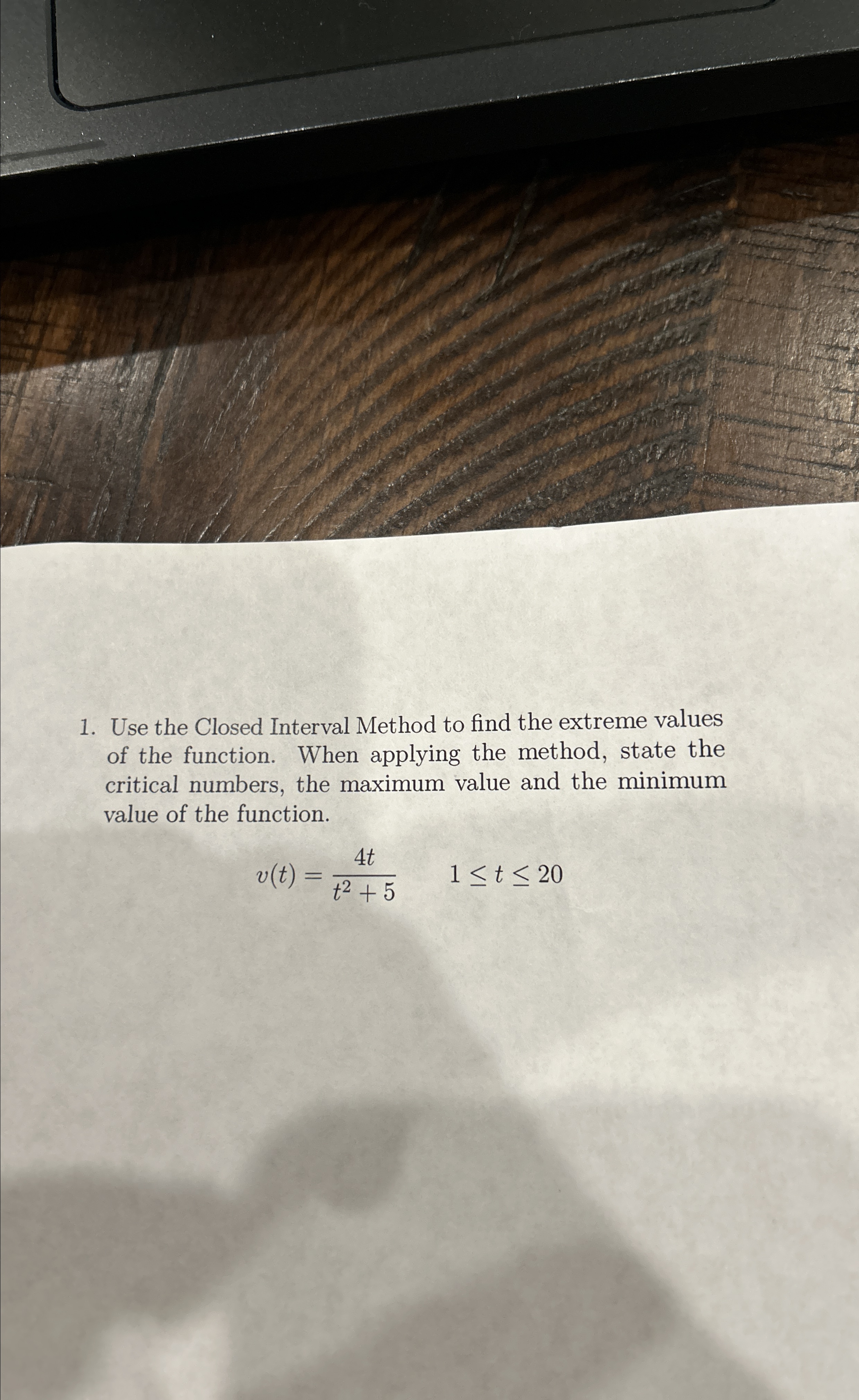 Solved Use the Closed Interval Method to find the extreme | Chegg.com