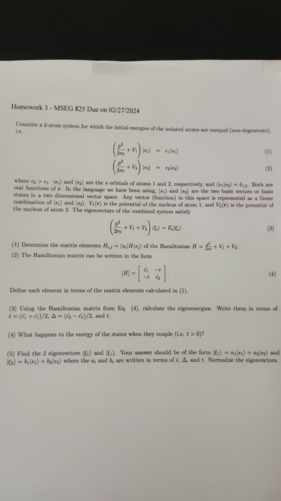 Solved Homework 3 - ﻿MSEG 825 ﻿Due on 02/27/2024Consider a | Chegg.com
