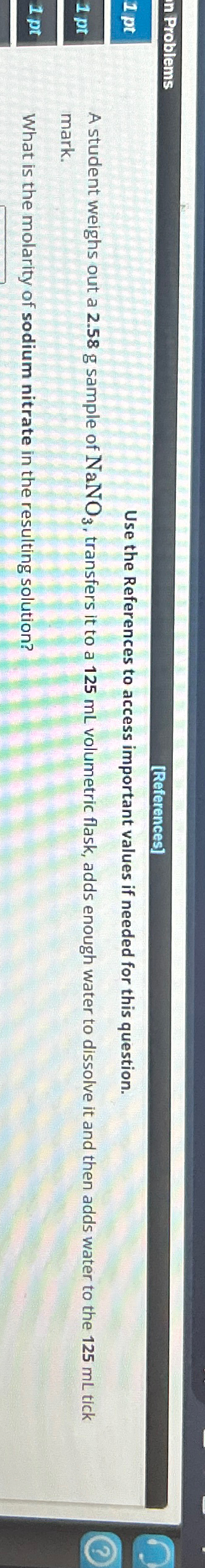 Solved [References]Use the References to access important | Chegg.com