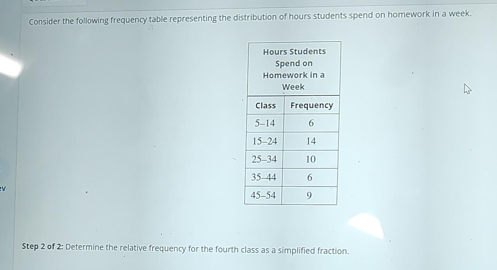 Solved Consider the following frequency table representing | Chegg.com