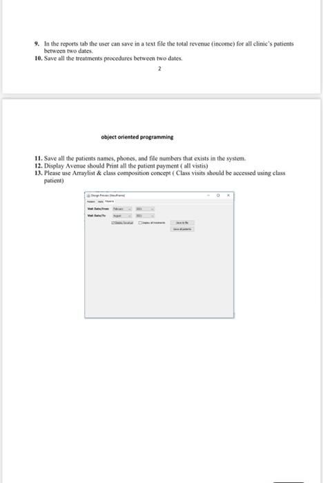 Solved Object Oriented Programming Obisthes Using Lava Frame
