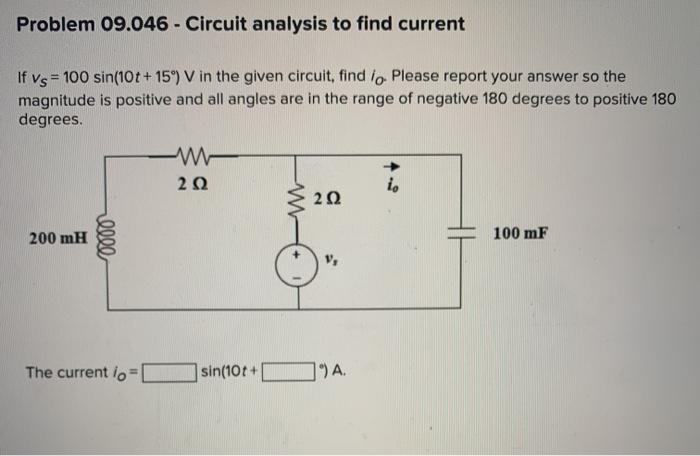Solved Problem 09.046 - Circuit analysis to find current If | Chegg.com