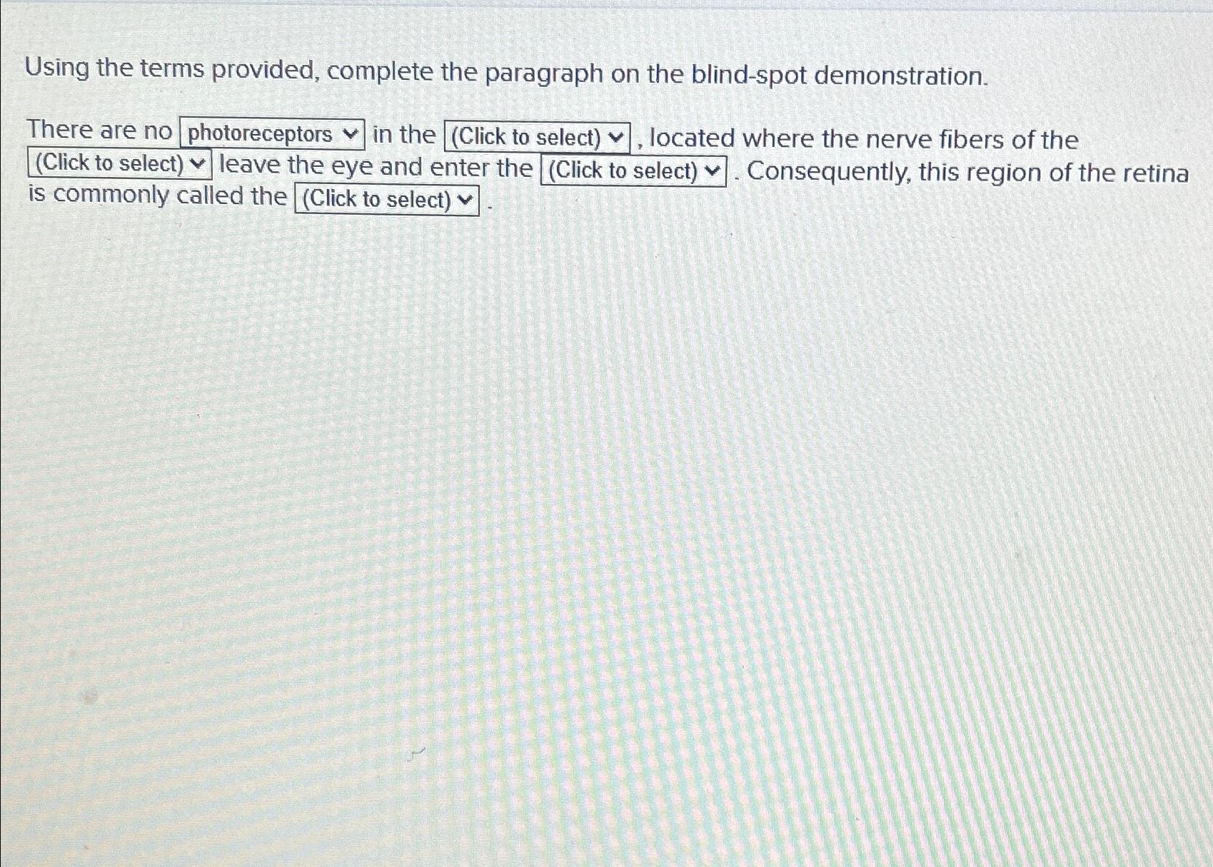 Solved Using the terms provided, complete the paragraph on | Chegg.com