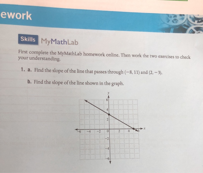 Solved ework Skills MyMathLab First complete the MyMathLab | Chegg.com