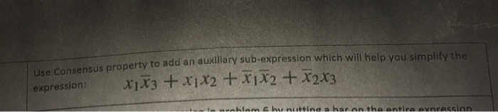 Solved Use Consensus property to add an auxiliary | Chegg.com