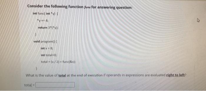 Solved Consider the following function func for answering | Chegg.com
