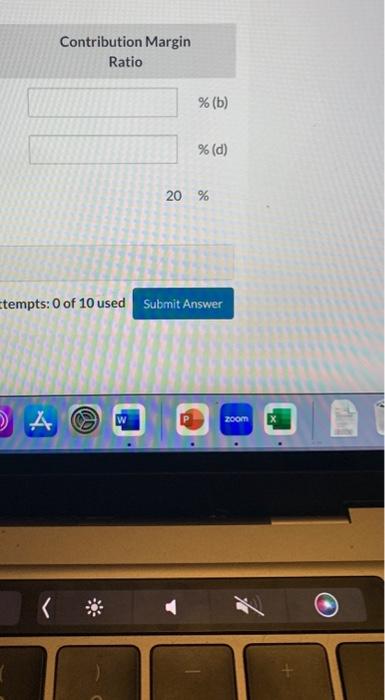 Solved Determine the missing amounts.Contribution Margin | Chegg.com