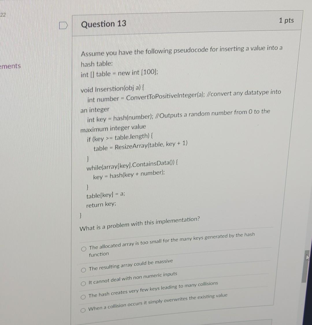 Solved Assume You Have The Following Pseudocode For Chegg solved-assume-you-have-the-following-pseudocode-for-chegg