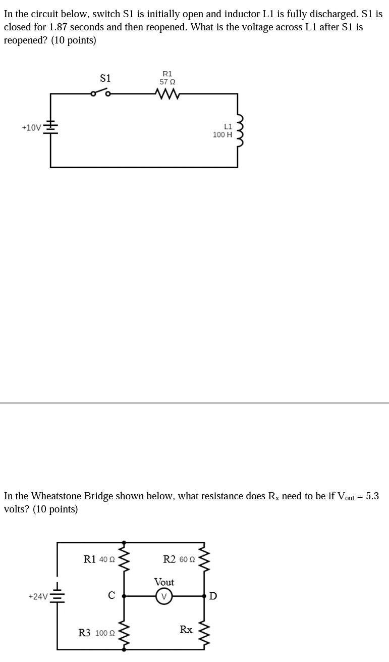 Solved In the circuit below, switch S1 is initially open and | Chegg.com
