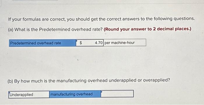 Solved The first step of putting the formulas into the Excel | Chegg.com