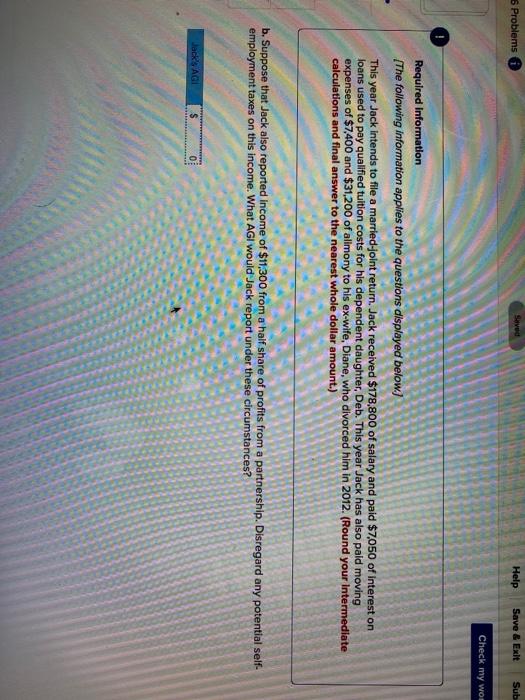 Solved 5 Problems Swed Help Save & Exit Sub Check my wo | Chegg.com