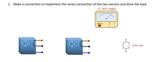Solved 1. Make a connection to implement the series | Chegg.com
