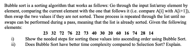 Solved Please write out the pseudocode as well | Chegg.com