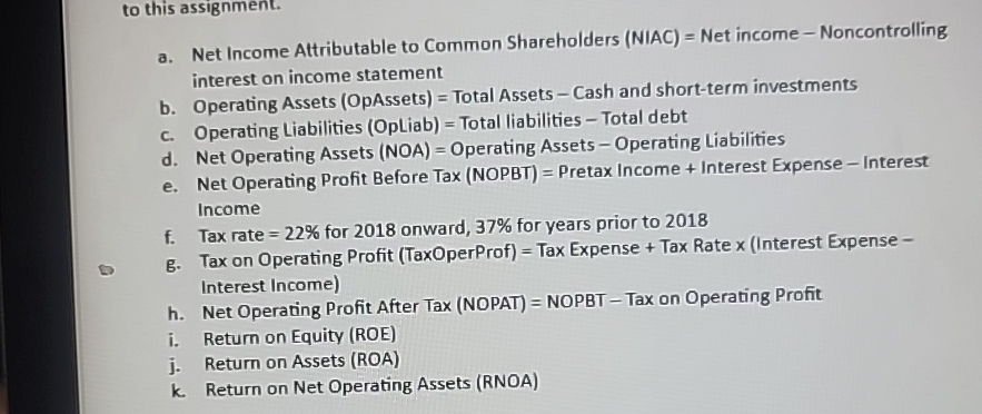 Solved to this assignment.a. ﻿Net Income Attributable to | Chegg.com