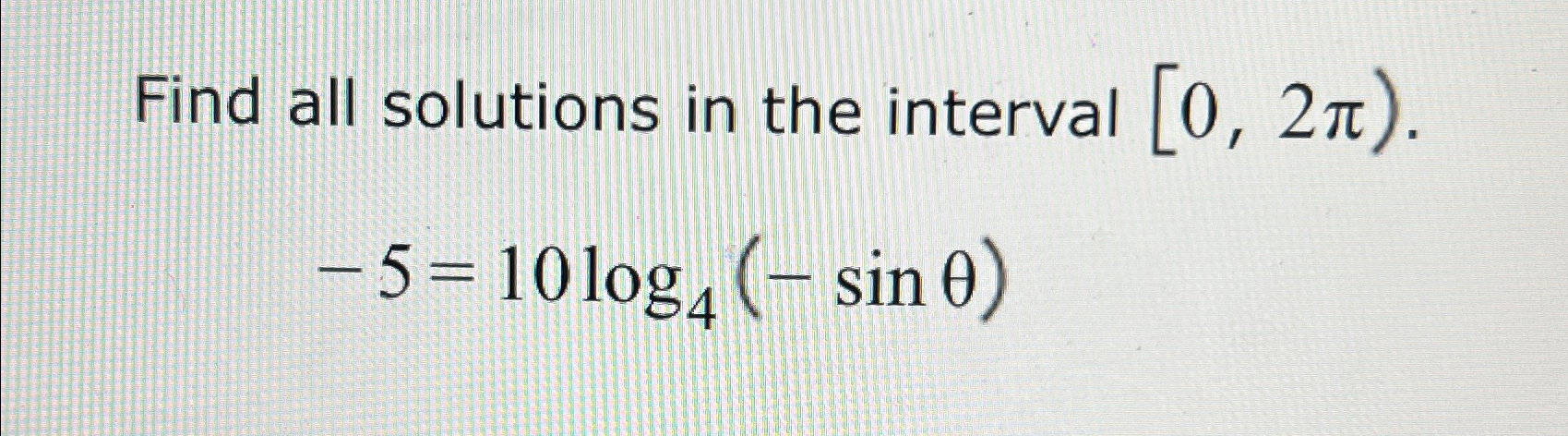 Solved Find all solutions in the interval | Chegg.com