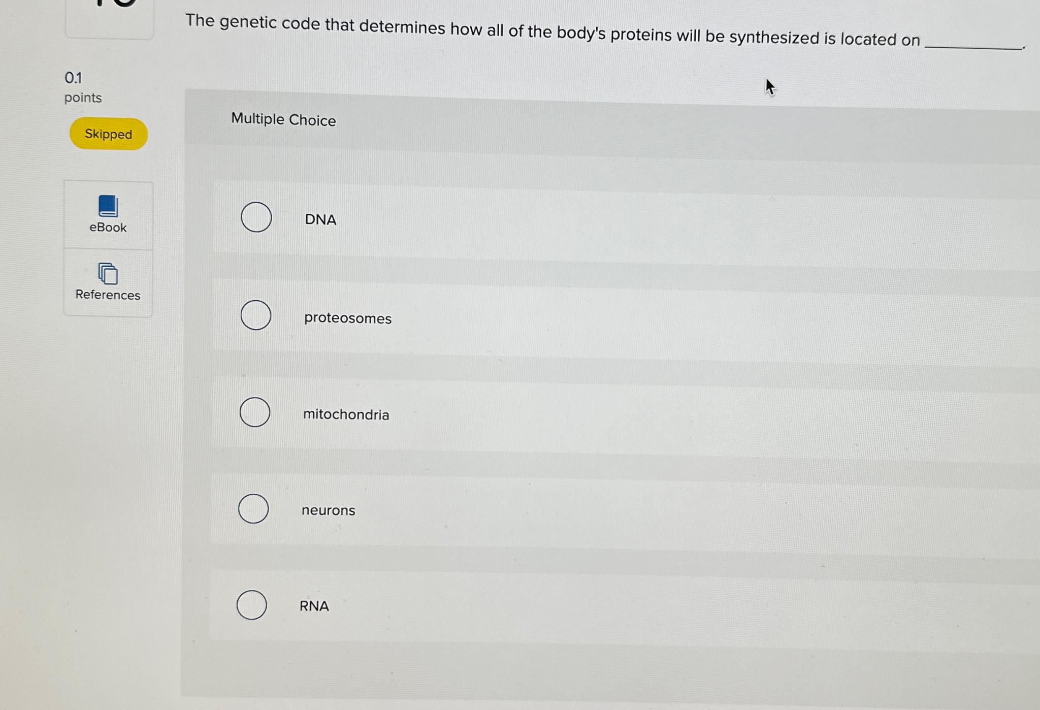 Solved The genetic code that determines how all of the | Chegg.com