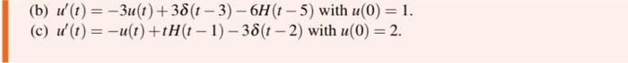 Solved Exercise 5.4.1 Solve the following first-order ODEs | Chegg.com