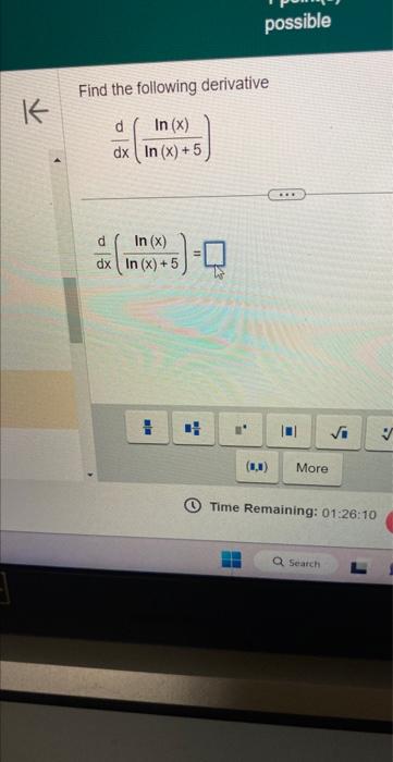 Solved Find the following derivative dxd(ln(x)+5ln(x)) | Chegg.com