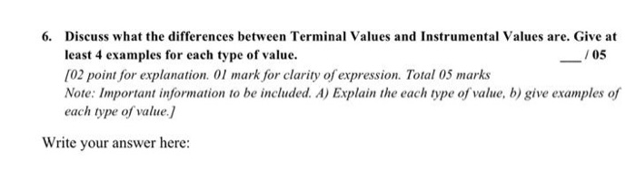 Solved 6. Discuss what the differences between Terminal | Chegg.com