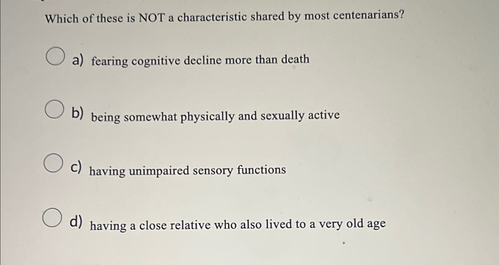 Solved Which of these is NOT a characteristic shared by most | Chegg.com