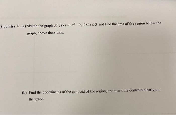 Solved C8 points) 4. (a) Sketch the graph of | Chegg.com
