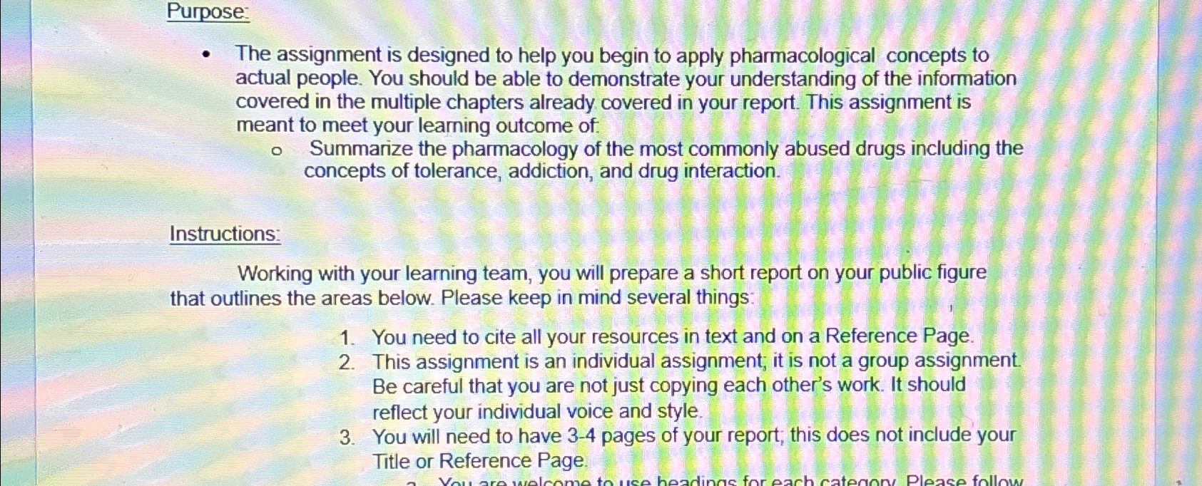 Solved Purpose:The assignment is designed to help you begin | Chegg.com