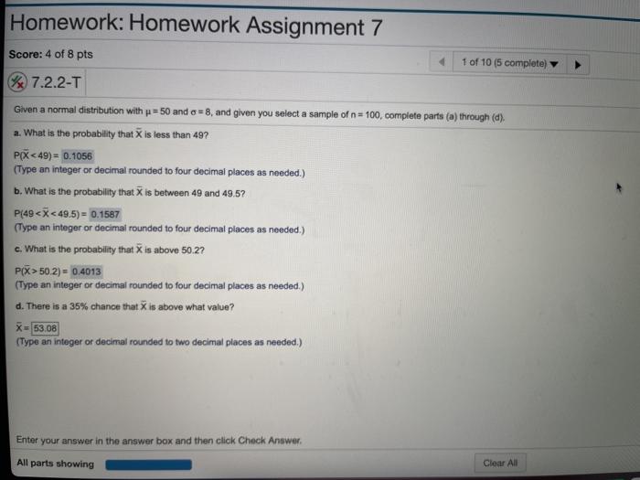 Solved Homework: Homework Assignment 7 Score: 4 of 8 pts 1 | Chegg.com