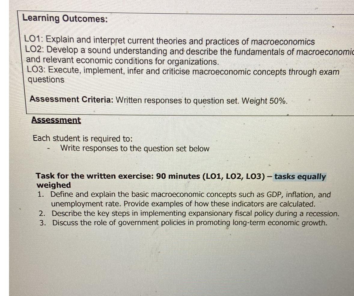 Solved Learning Outcomes:LO1: Explain and interpret current | Chegg.com