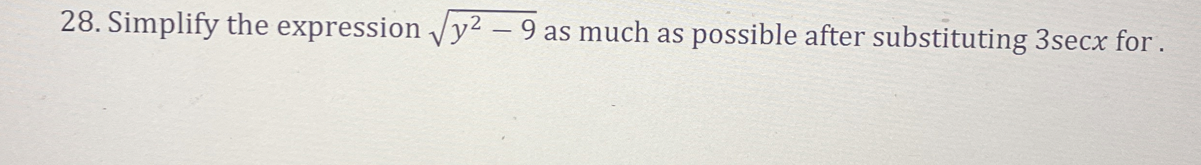 Solved Simplify the expression y2-92 ﻿as much as possible | Chegg.com