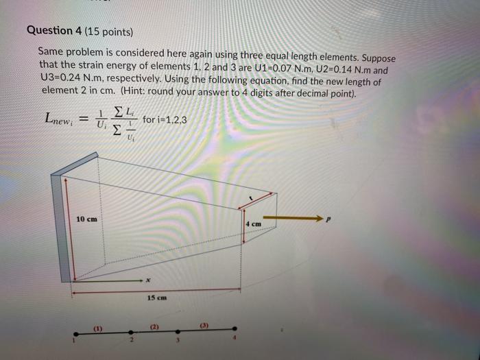 Solved Question 1 (15 points) Saved A wedge shaped bar, as | Chegg.com