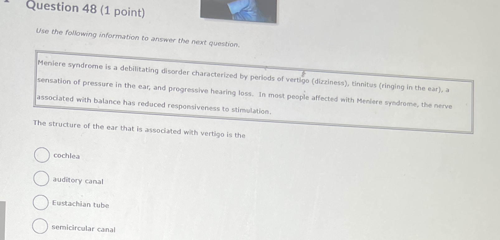 Solved Question 48 (1 ﻿point)Use the following information | Chegg.com