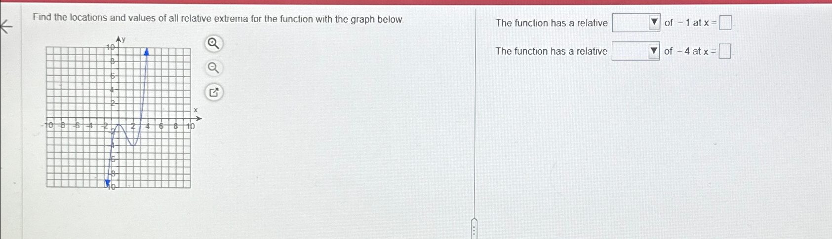 Solved Find the locations and values of all relative extrema | Chegg.com