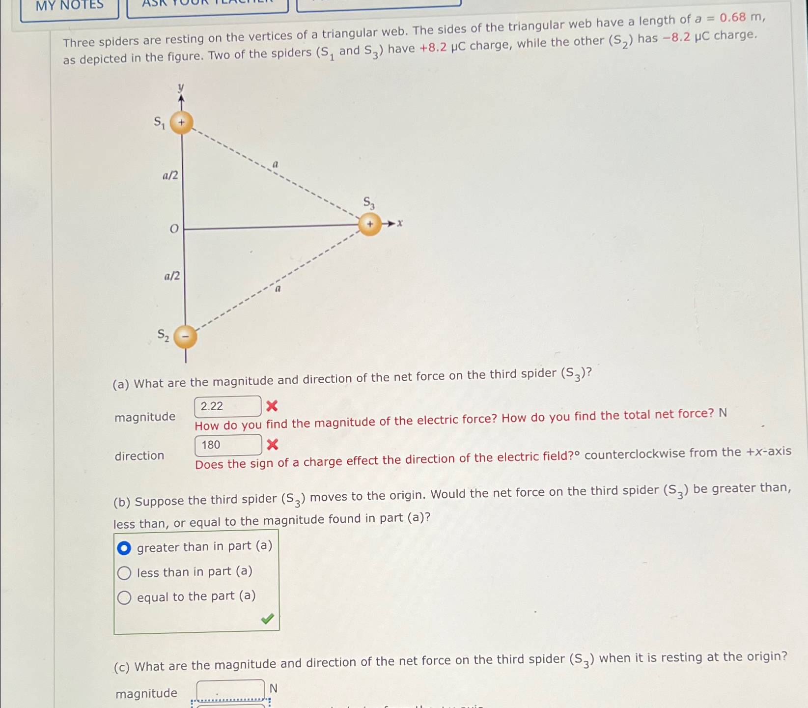 Solved Three spiders are resting on the vertices of a | Chegg.com