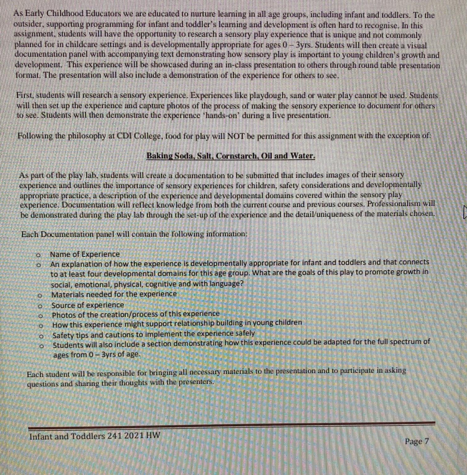 Solved As Early Childhood Educators we are educated to | Chegg.com