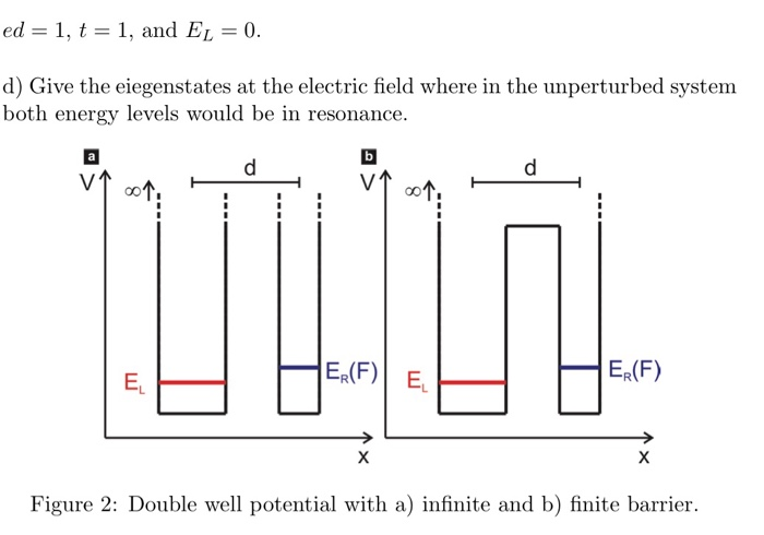 Consider an electron in the double quantum box | Chegg.com