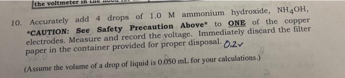 How do I find NH3, Cu2+, and Ecell if 15.0 M of | Chegg.com