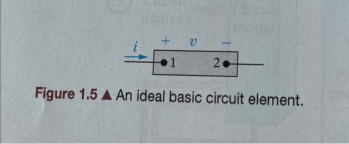 [Solved]: 1.18 The voltage and current at the terminals of t