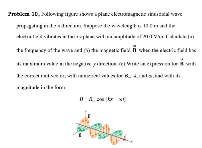 Solved Problem 10, Following figure shows a plane | Chegg.com
