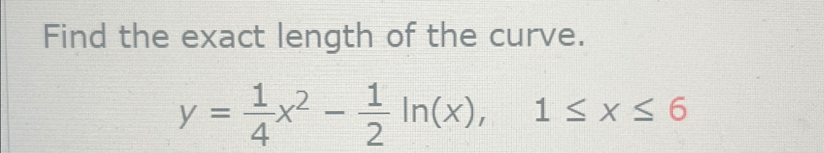 Solved Find the exact length of the | Chegg.com