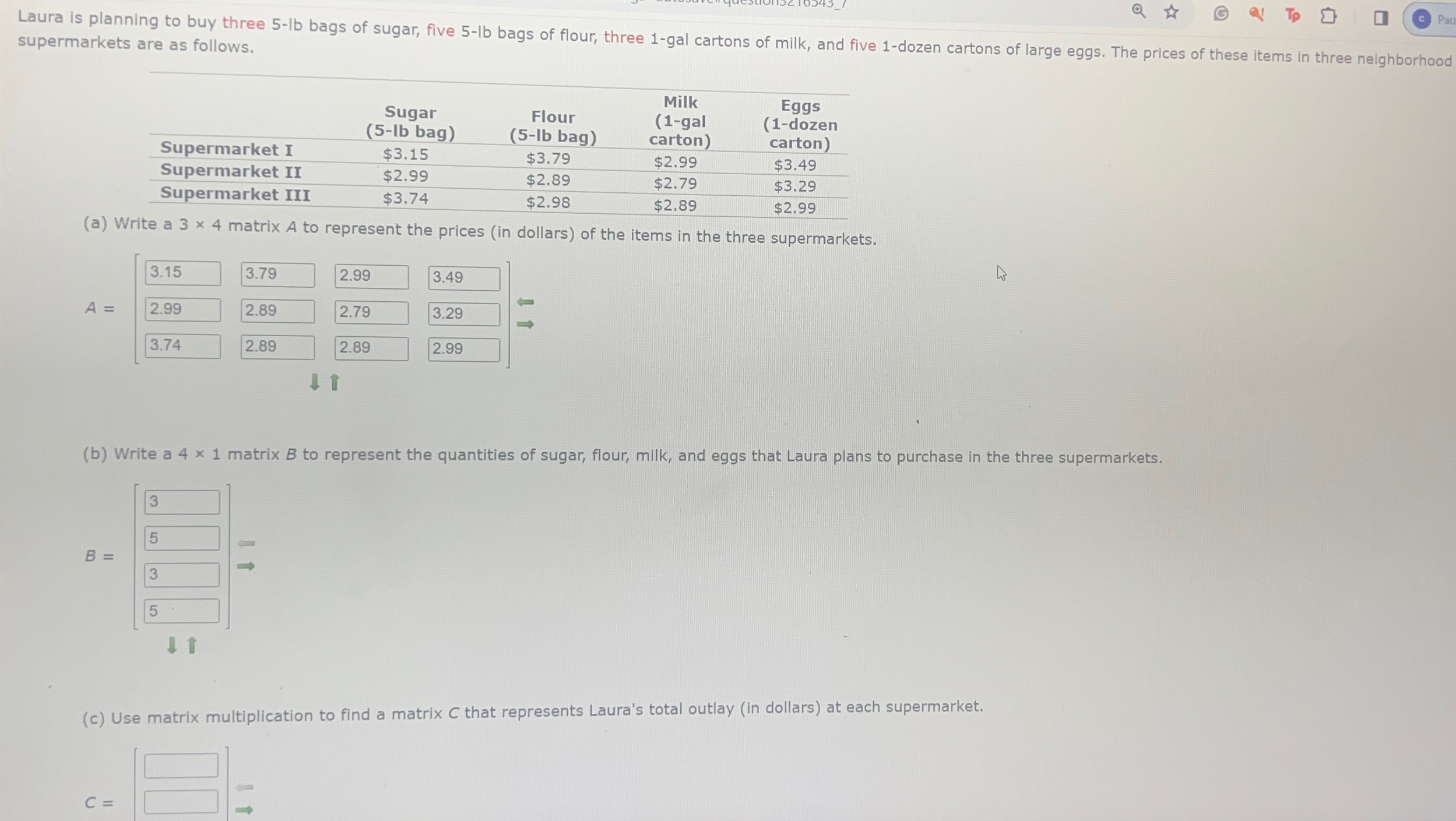 Solved supermarkets are as | Chegg.com