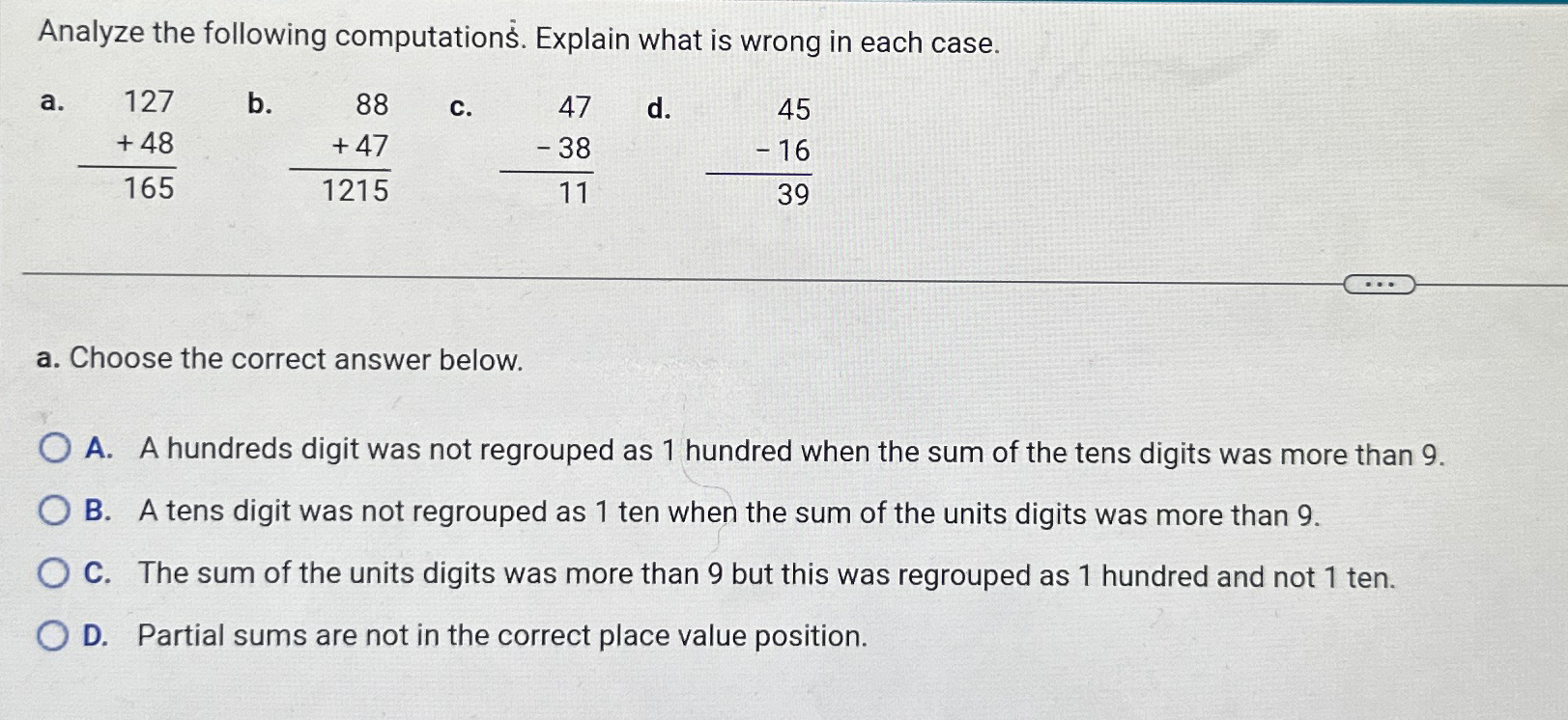 Solved Analyze the following computations. Explain what is | Chegg.com