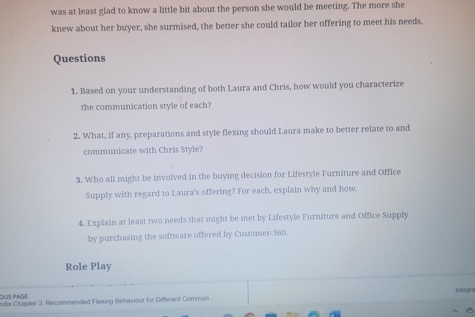 Solved was at least glad to know a little bit about the | Chegg.com