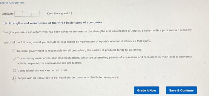 Solved ack to Assignment Attempts Keep the Highest / 1 10. | Chegg.com