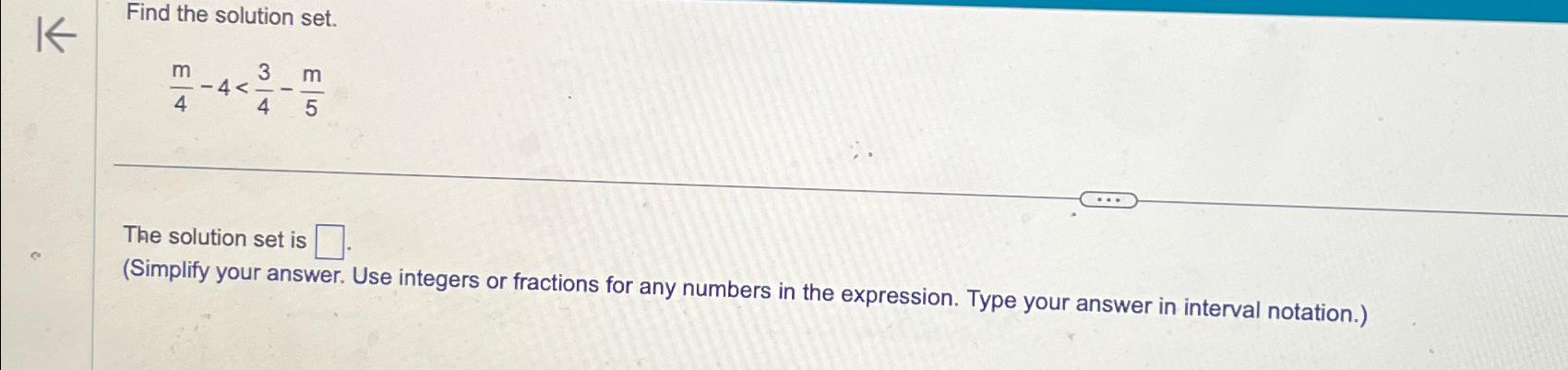 Solved Find the solution set.m4-4