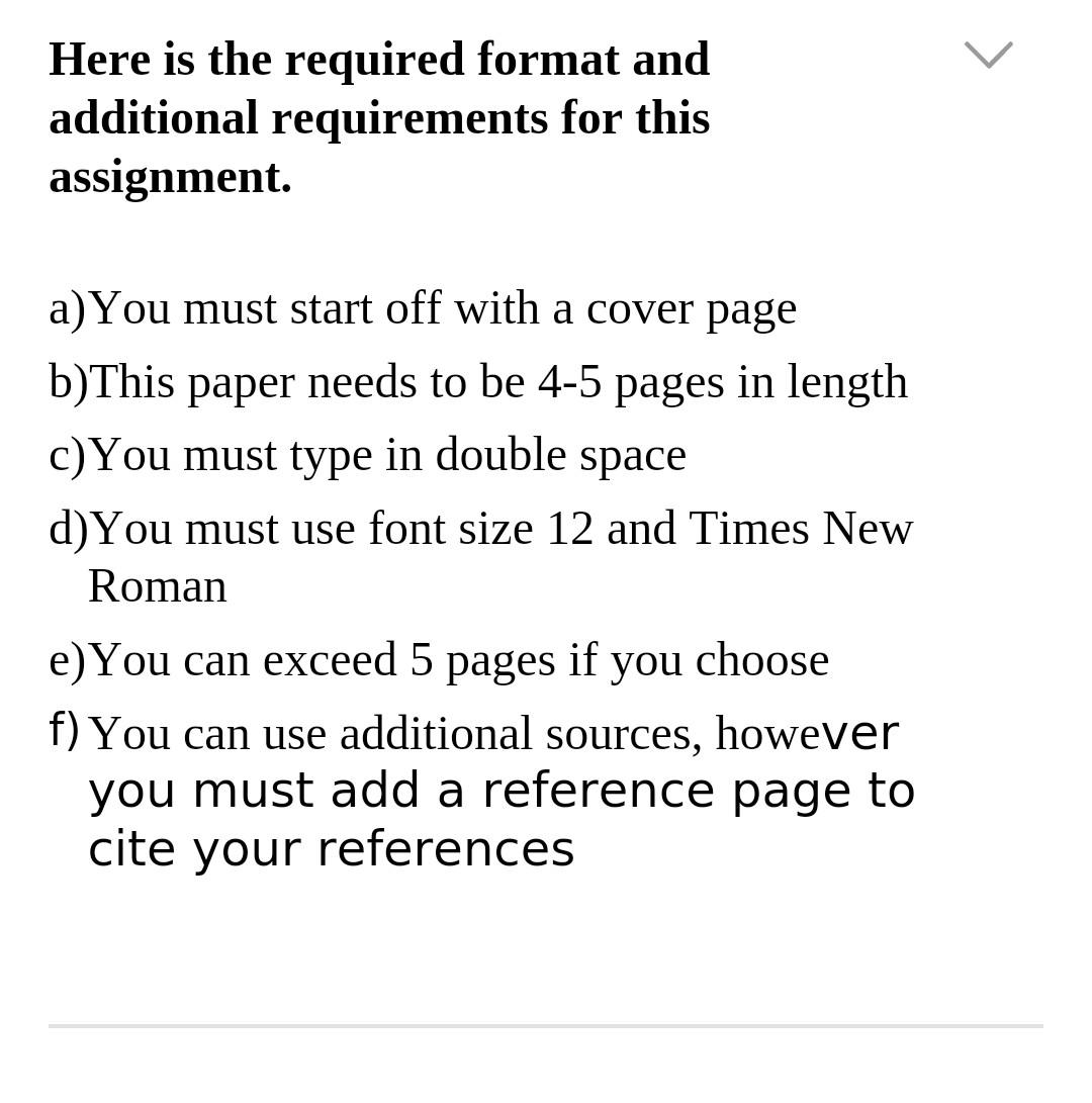 Solved Here is the required format and additional | Chegg.com