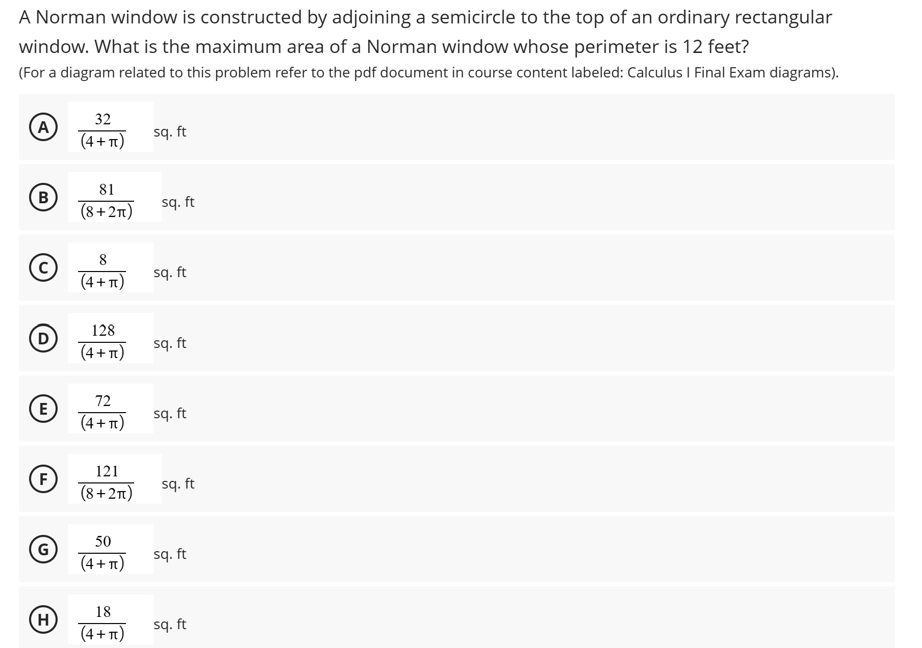 Solved A Norman window is constructed by adjoining a | Chegg.com
