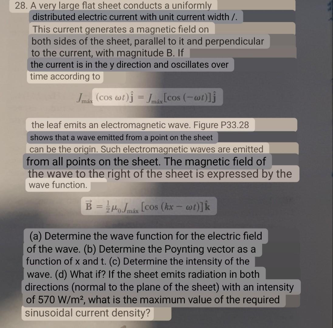 [Solved]: 8. A very large flat sheet conducts a un