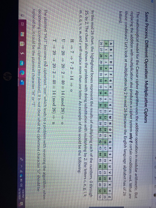 Solved ne Same Process, Different Operation: Multiplicative | Chegg.com