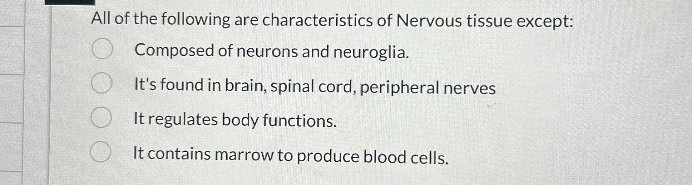 Solved All of the following are characteristics of Nervous | Chegg.com